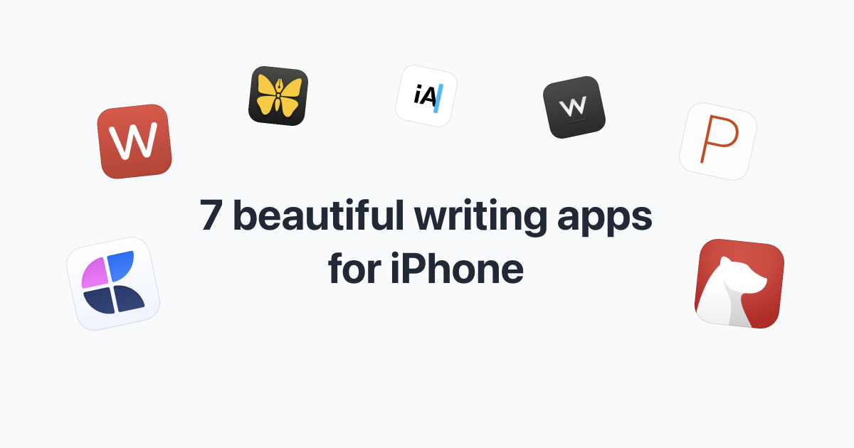 7 Beautiful Writing Apps for iPhone