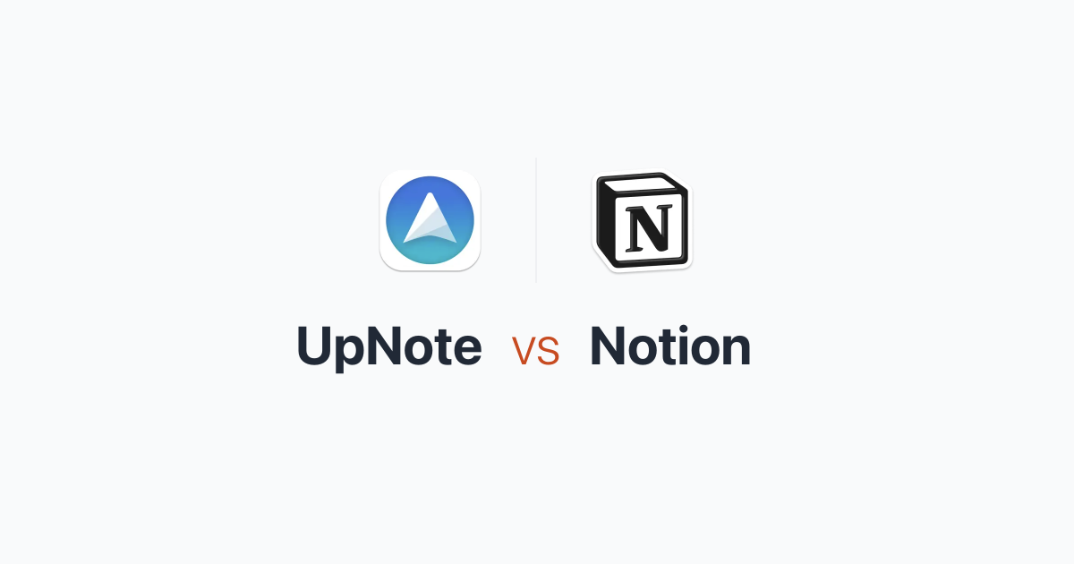 UpNote vs Notion