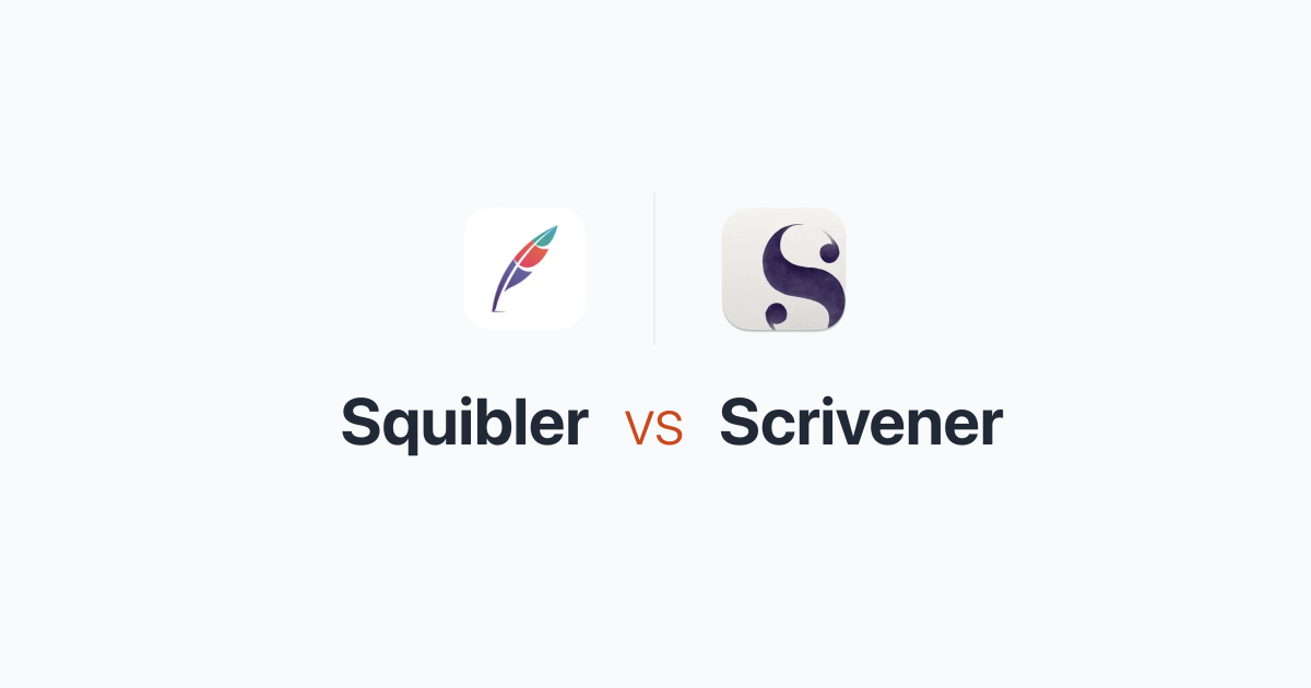 Squibler vs Scrivener