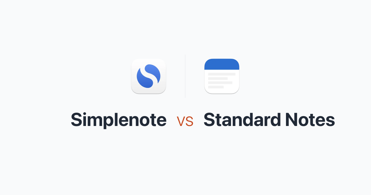 Simplenote vs Standard Notes