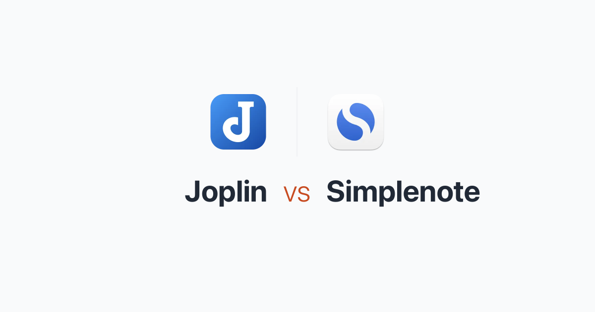 Joplin vs Simplenote