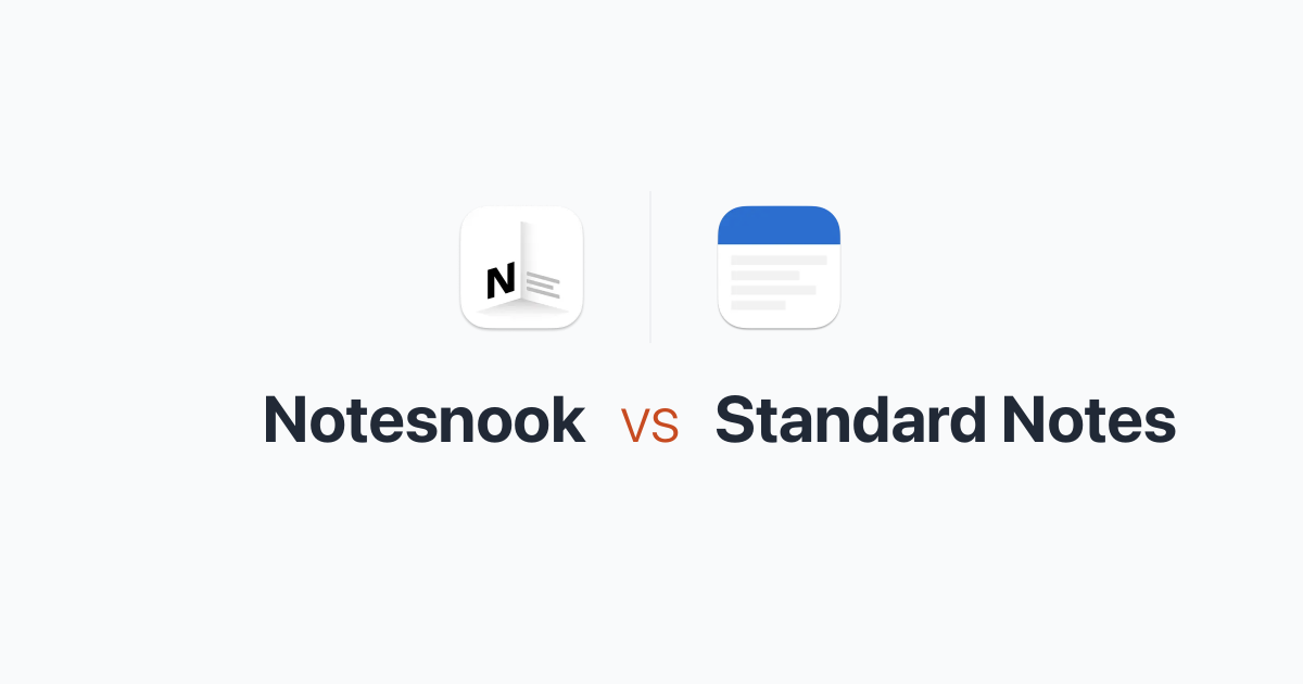 Notesnook vs Standard Notes