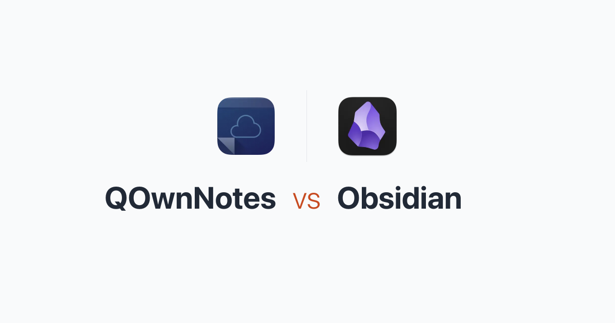 QOwnNotes vs Obsidian