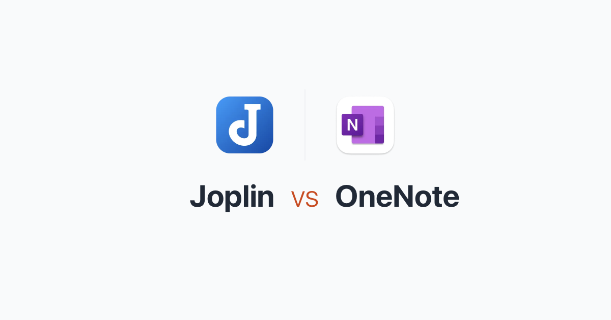 Joplin vs OneNote