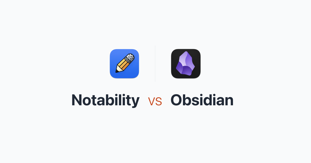 Notability vs Obsidian