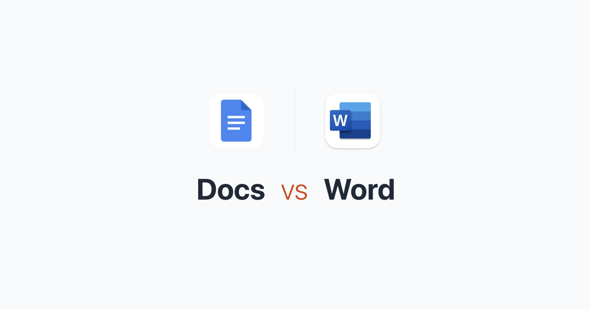 Google Docs vs Word