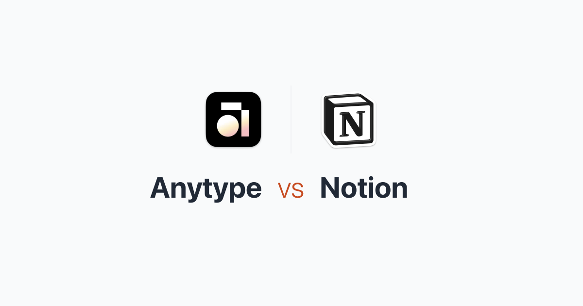 Anytype vs Notion