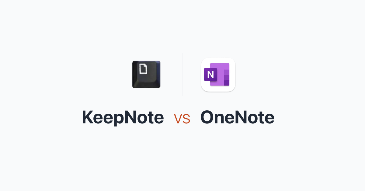 KeepNote vs OneNote