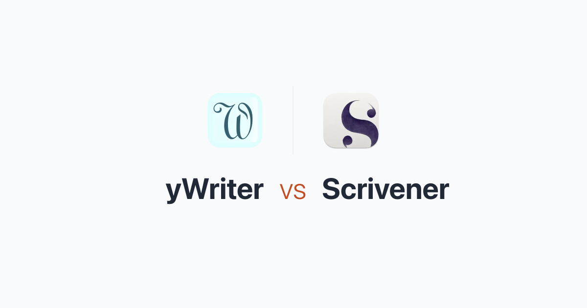 yWriter vs Scrivener