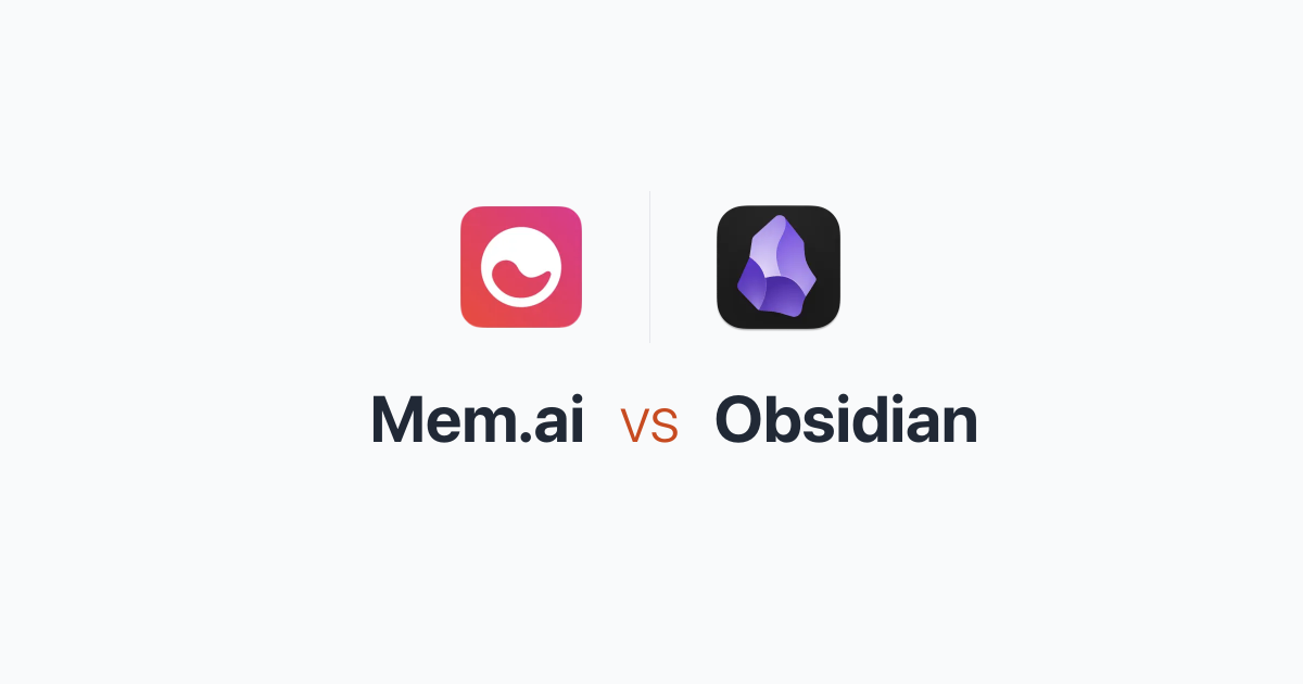 Mem vs Obsidian