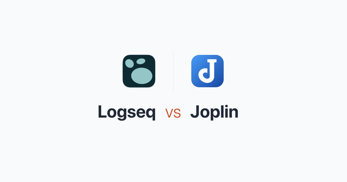 Logseq vs Joplin