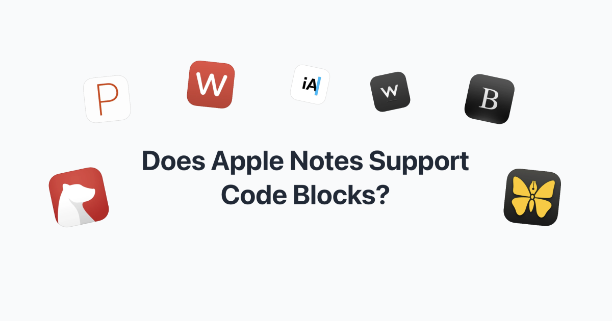 Does Apple Notes Support Code Blocks?