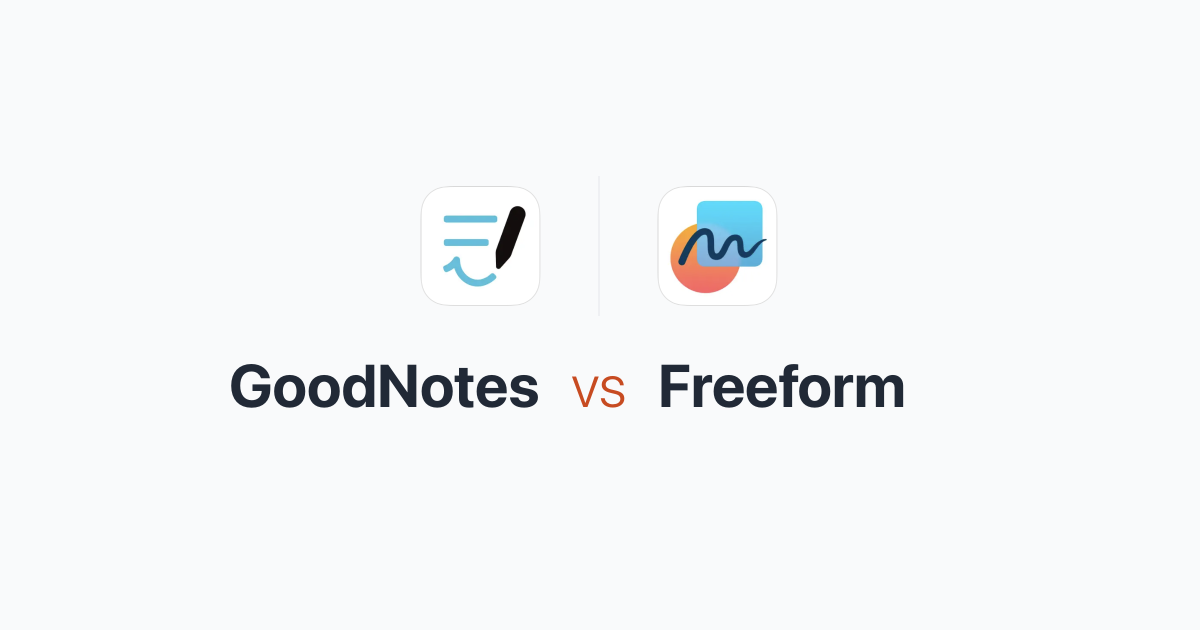 GoodNotes vs Freeform