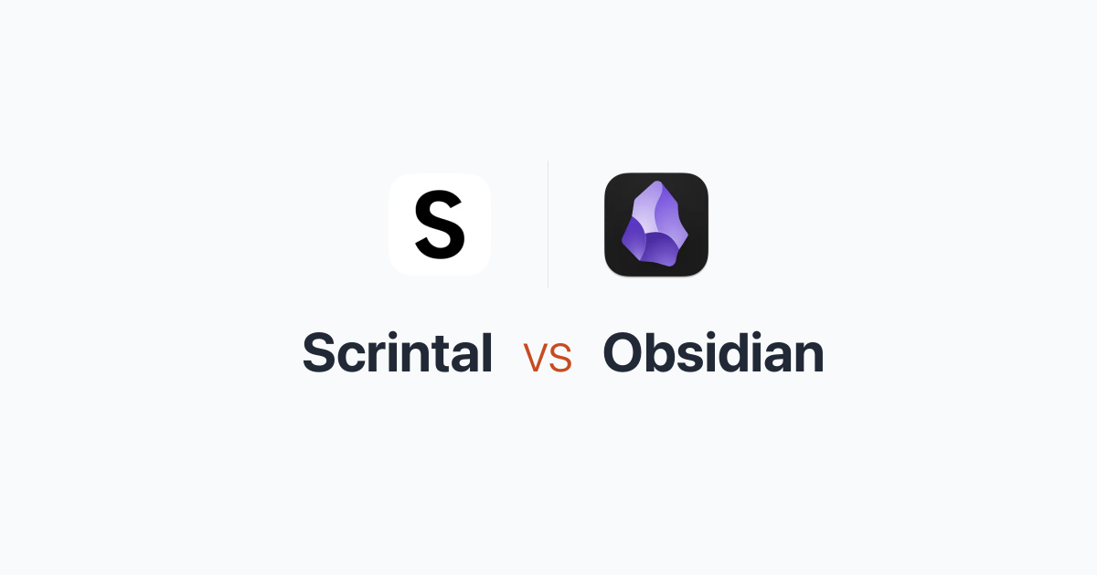 Scrintal vs Obsidian