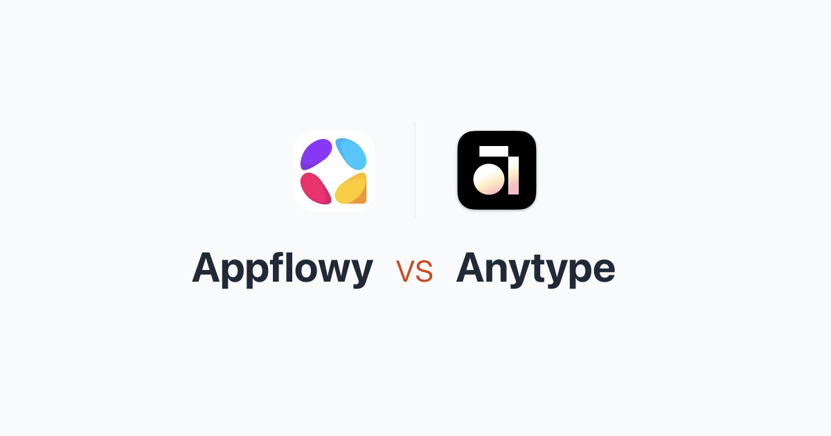 Appflowy vs Anytype
