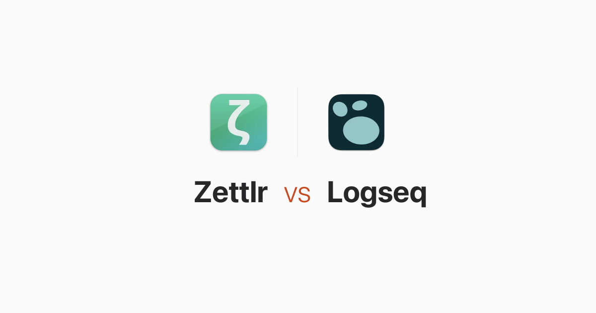Zettlr vs Logseq